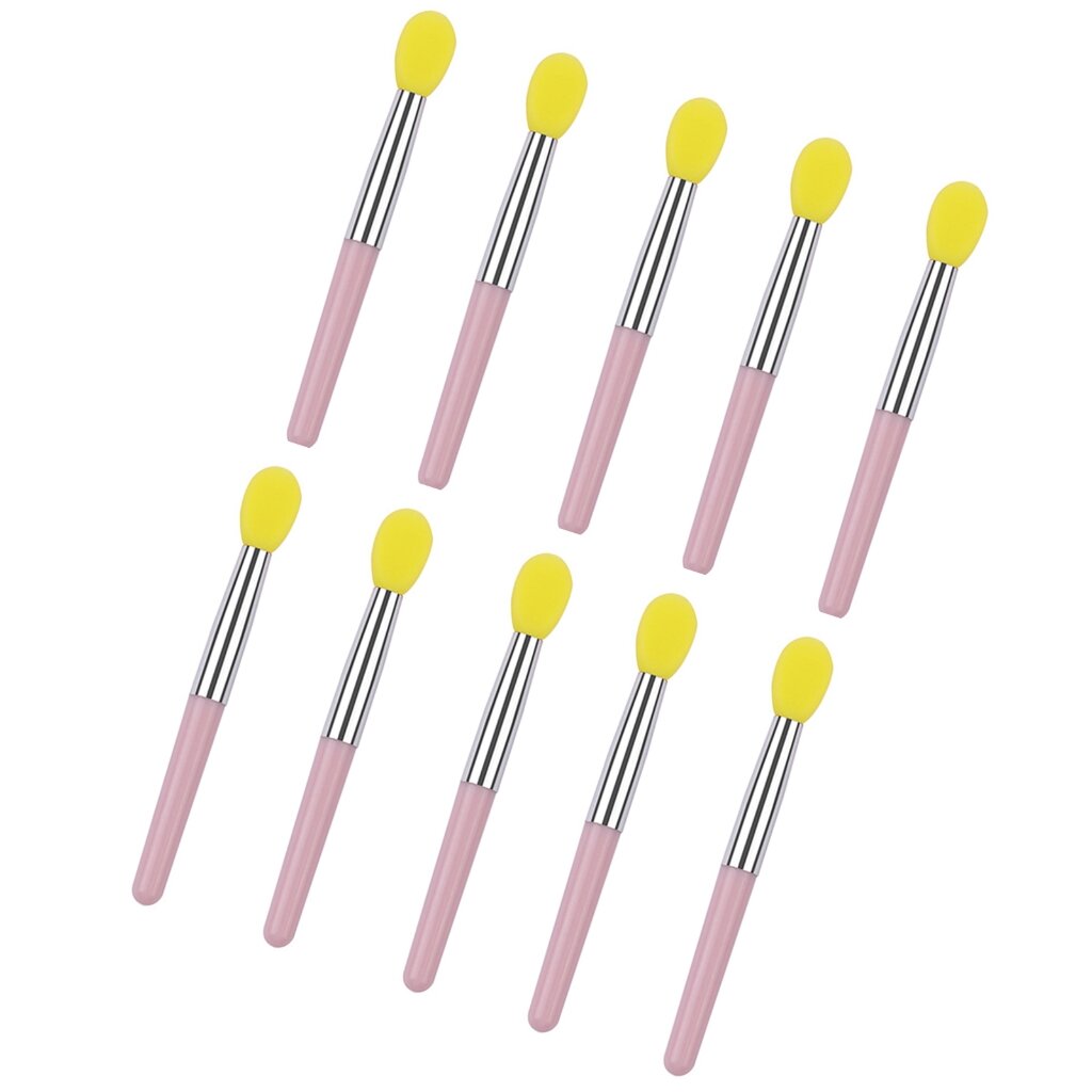 Безопасные силиконовые кисточки для губ в количестве 10 штук, Набор инструментов для нанесения без смазывания, 10 штук