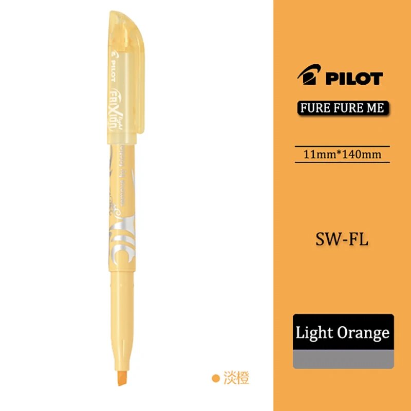 Pilot FriXion Стираемый текстовый маркер светлый цвет Light orange