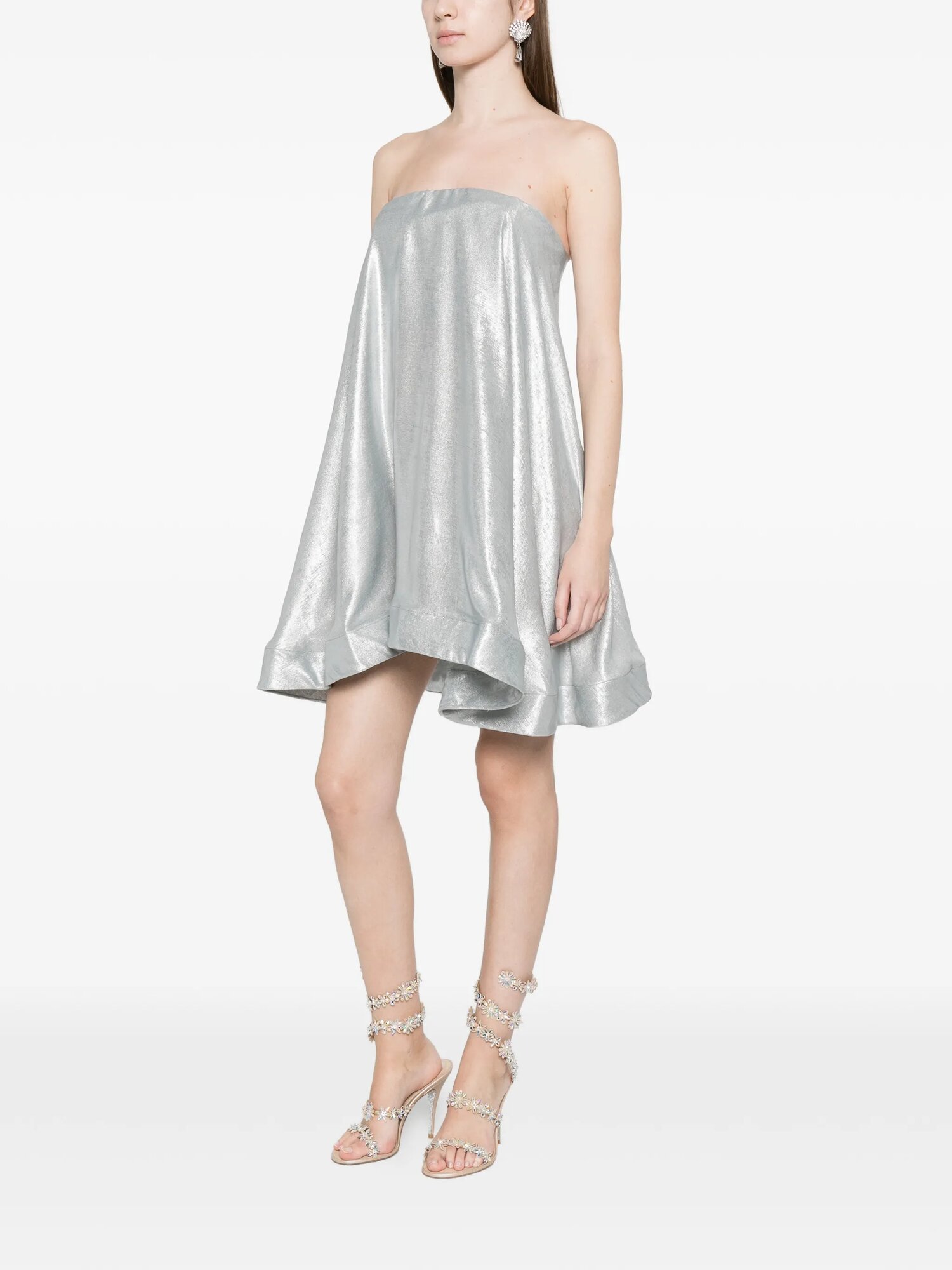 Платье L'idee Shimmer mini dress, размер 14, Silver — фото 1