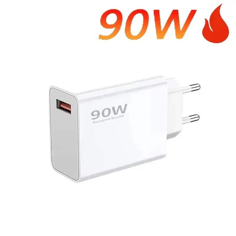Зарядное устройство 90 Вт, сверхбыстрая зарядка, кабель USB 3.0 Type-C, адаптер Only 90W Charger