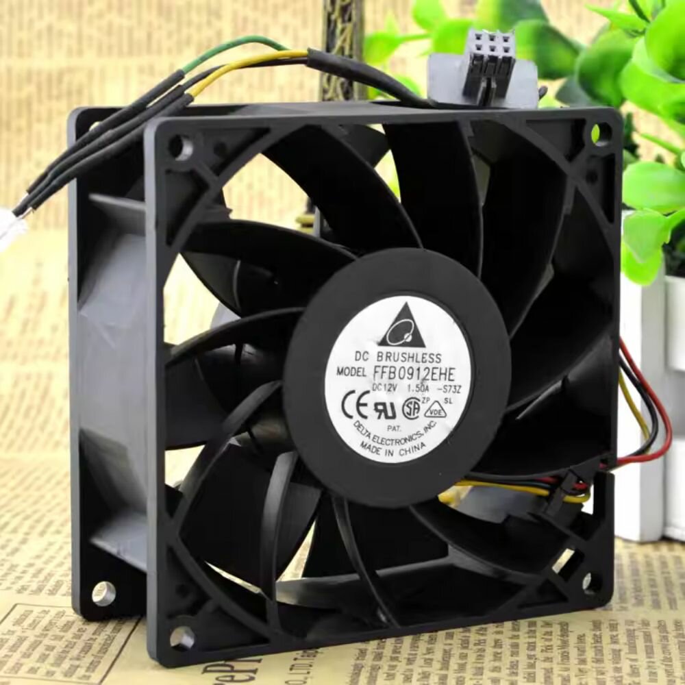 FFB0912EHE 12 В 1.5 A 16,2 Вт 90 * 90 * 38 мм двойной шаровой вентилятор охлаждения 5700 об/мин