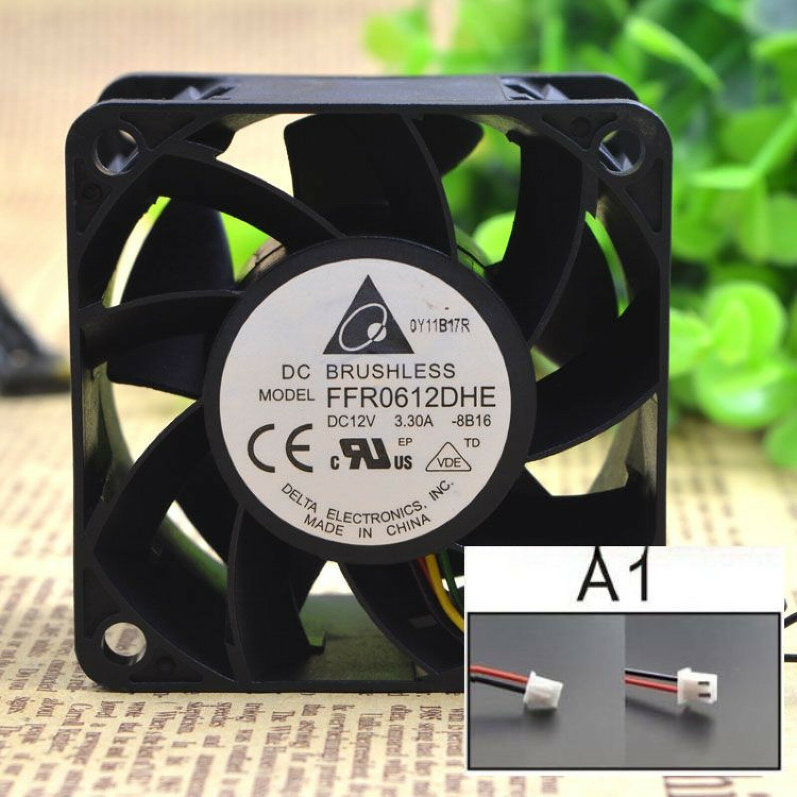 Вентилятор MyPads FFR0612DHE 12В 3,3А 7-лопастной корпус пластиковый 60 мм