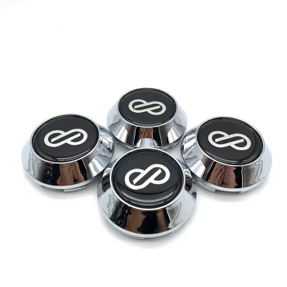 Колпак ступицы колеса с логотипом Infiniti, комплект 4 шт. Заглушки дисков 60 мм, чёрные