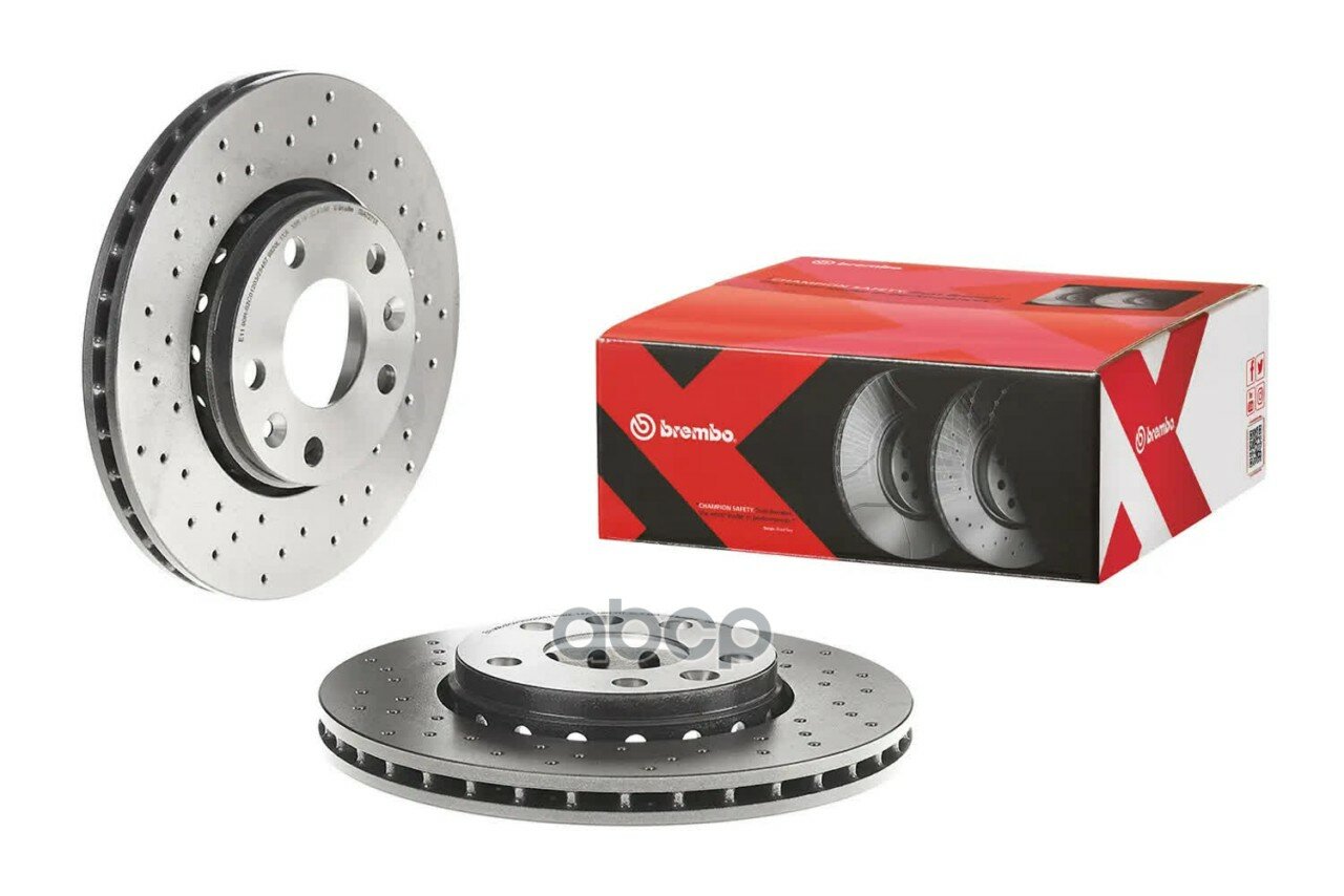 ( 09. A727.1X ) Тормозной диск RENAULT Fluence (2005-), Megane (2008-), Scenic (2009-) F Brembo арт. 09A7271X