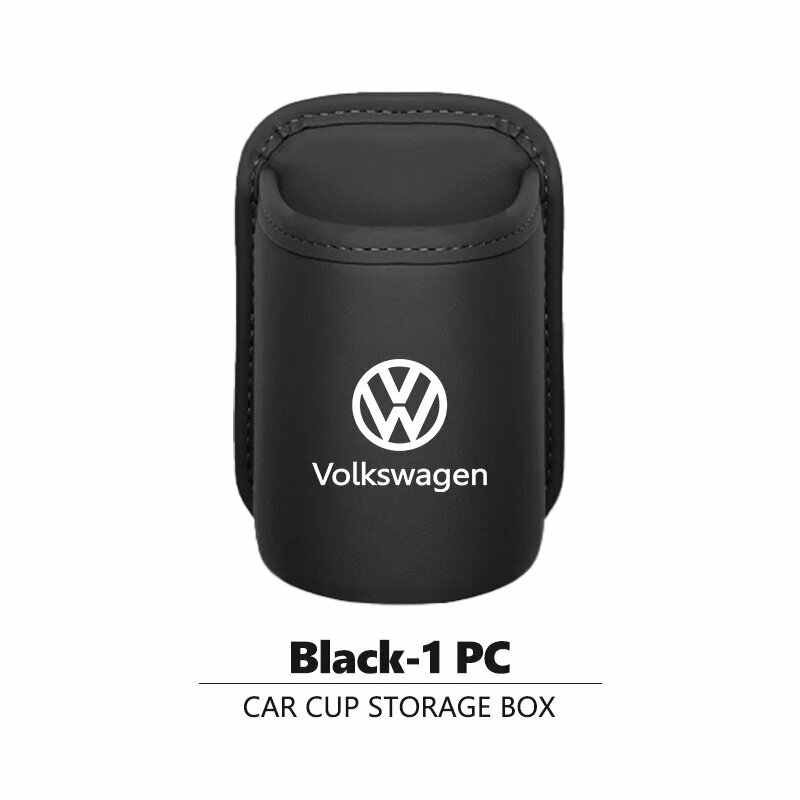 Черный автомобильный органайзер для стаканов Volkswagen Black-1PCS