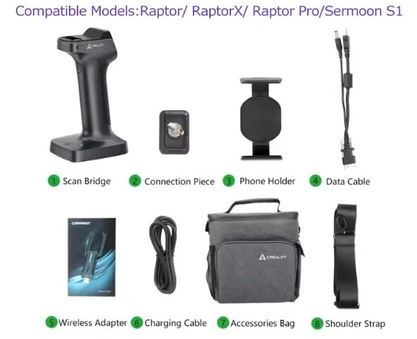 Creality Scan Bridge Беспроводной 3D сканер Raptor Serie version