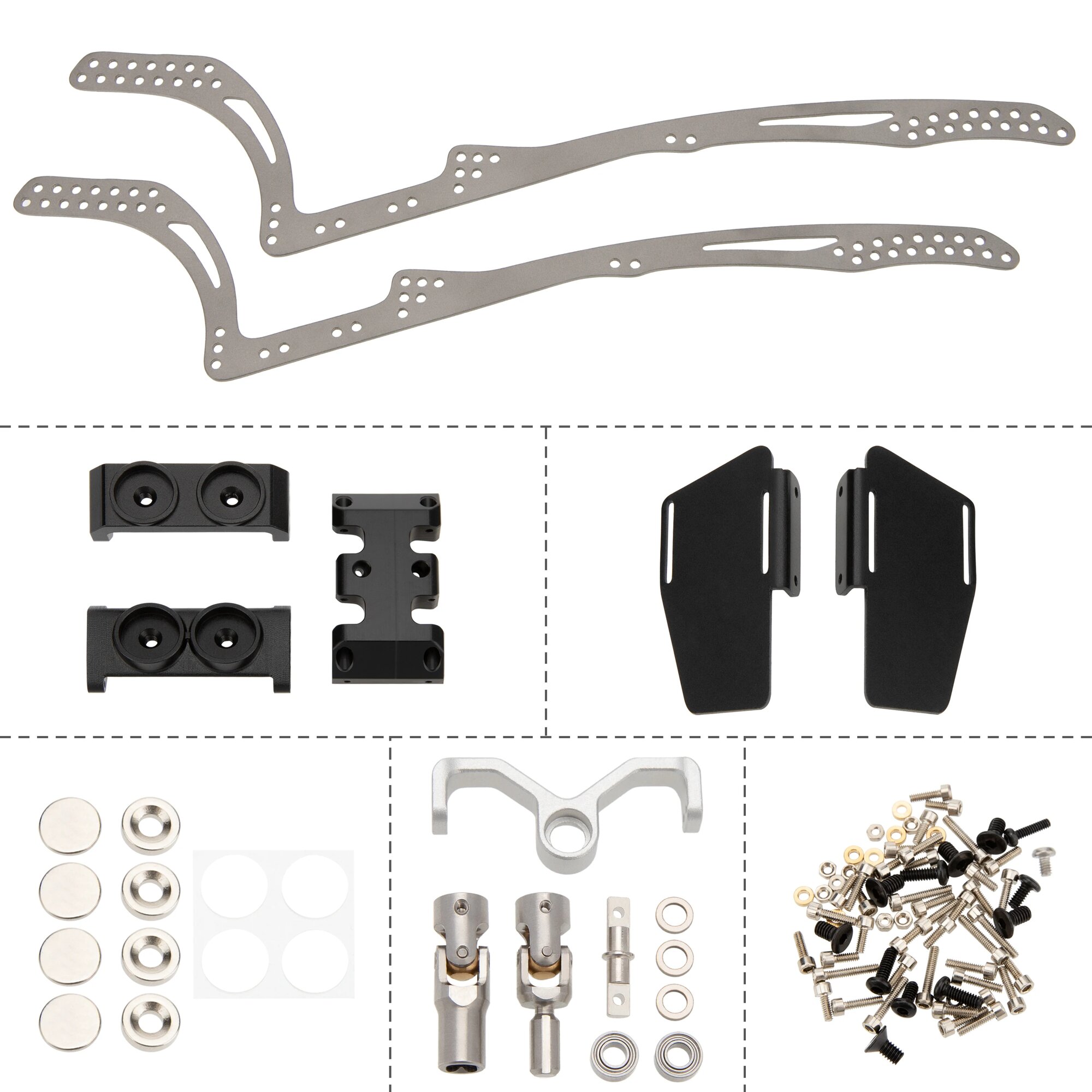 Шасси MEUS Racing LCG MD24 Titanium для Axial SCX24 MD24 Chassis