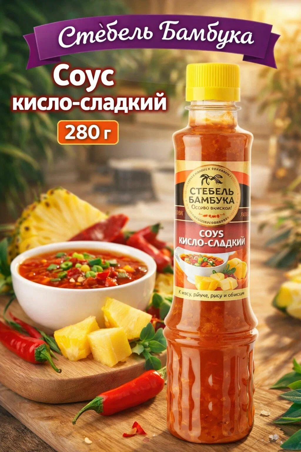 Стебель Бамбука Соус кисло-сладкий 280 г