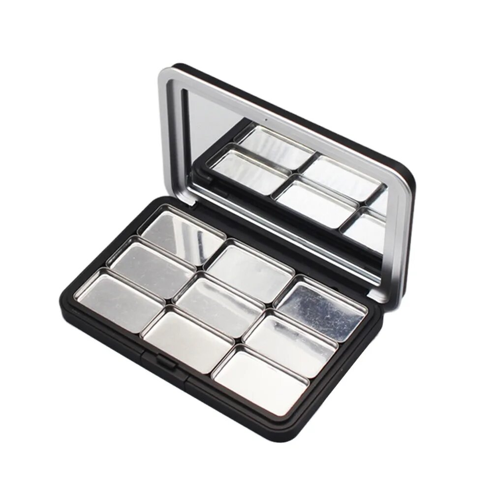 Магнитная пустая палетка для теней чёрного цвета 9 grids