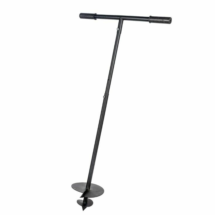 Бур садовый ручной d200 мм 2-шнековый разборный PraktischeTools