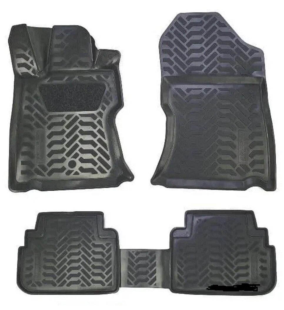 Subaru Forester (SG) (2002-2008) модельные коврики в салон (3D с подпятником)