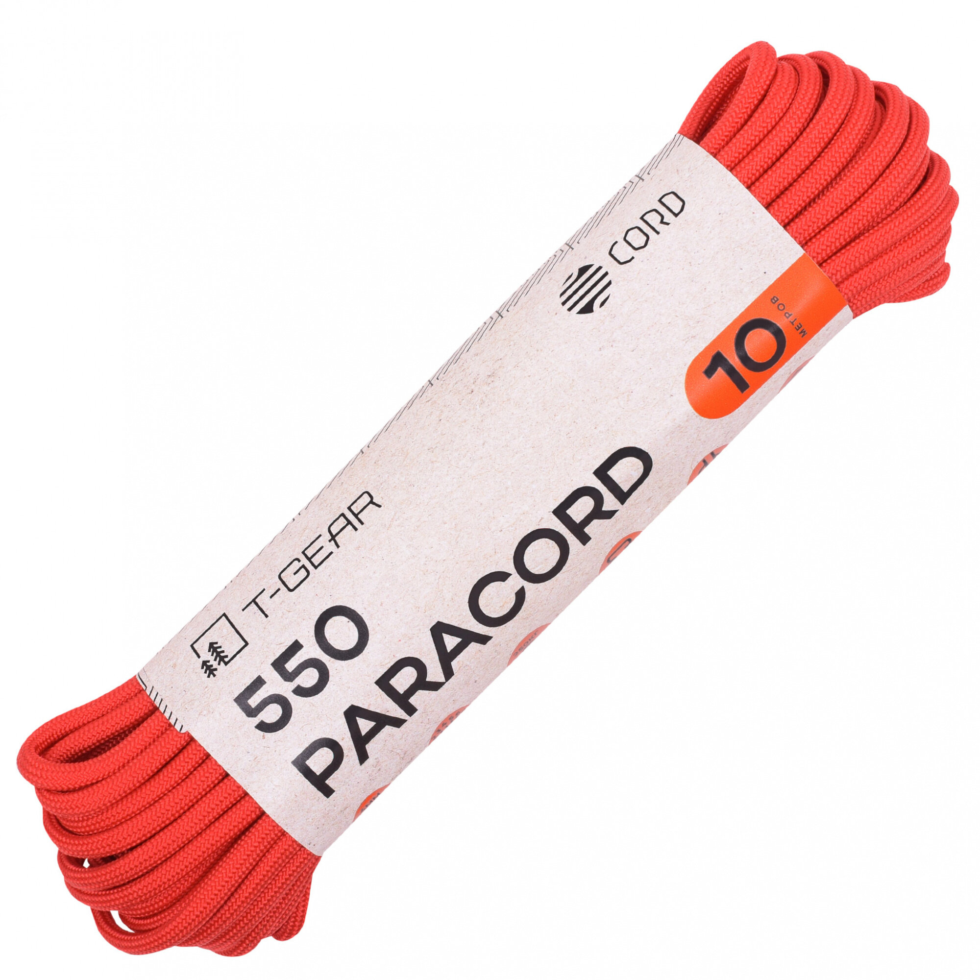 Паракорд 550 T-Gear x CORD nylon 10 метров (расцветка - Red)