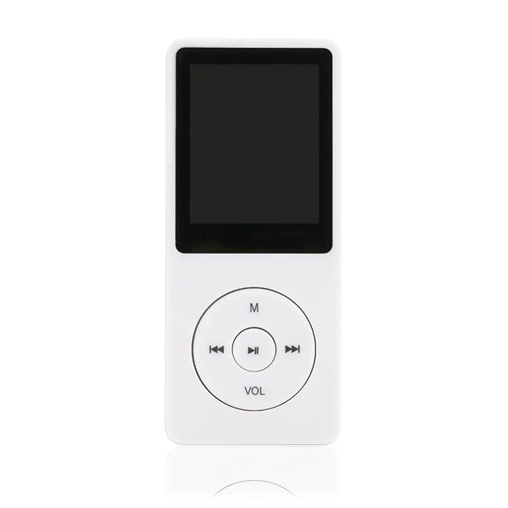 MP3-плеер без диска, белый с экраном 1.8 дюйма, 5 часов воспроизведения, USB интерфейс