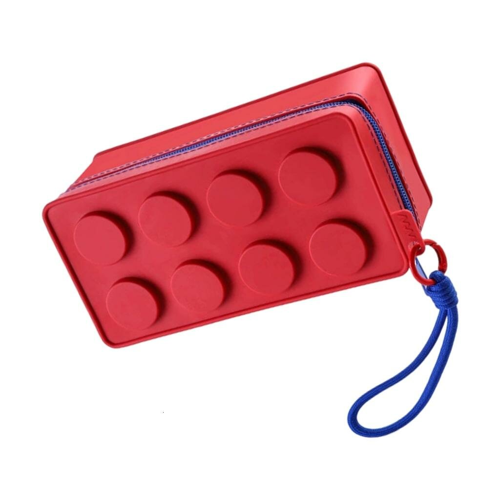 Пенал большой вместимости, красный