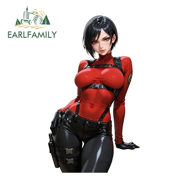 EARLFAMILY Наклейка-граффити Ada Wong Game Waifu для автомобиля, крутая граффити-наклейка, 13cm