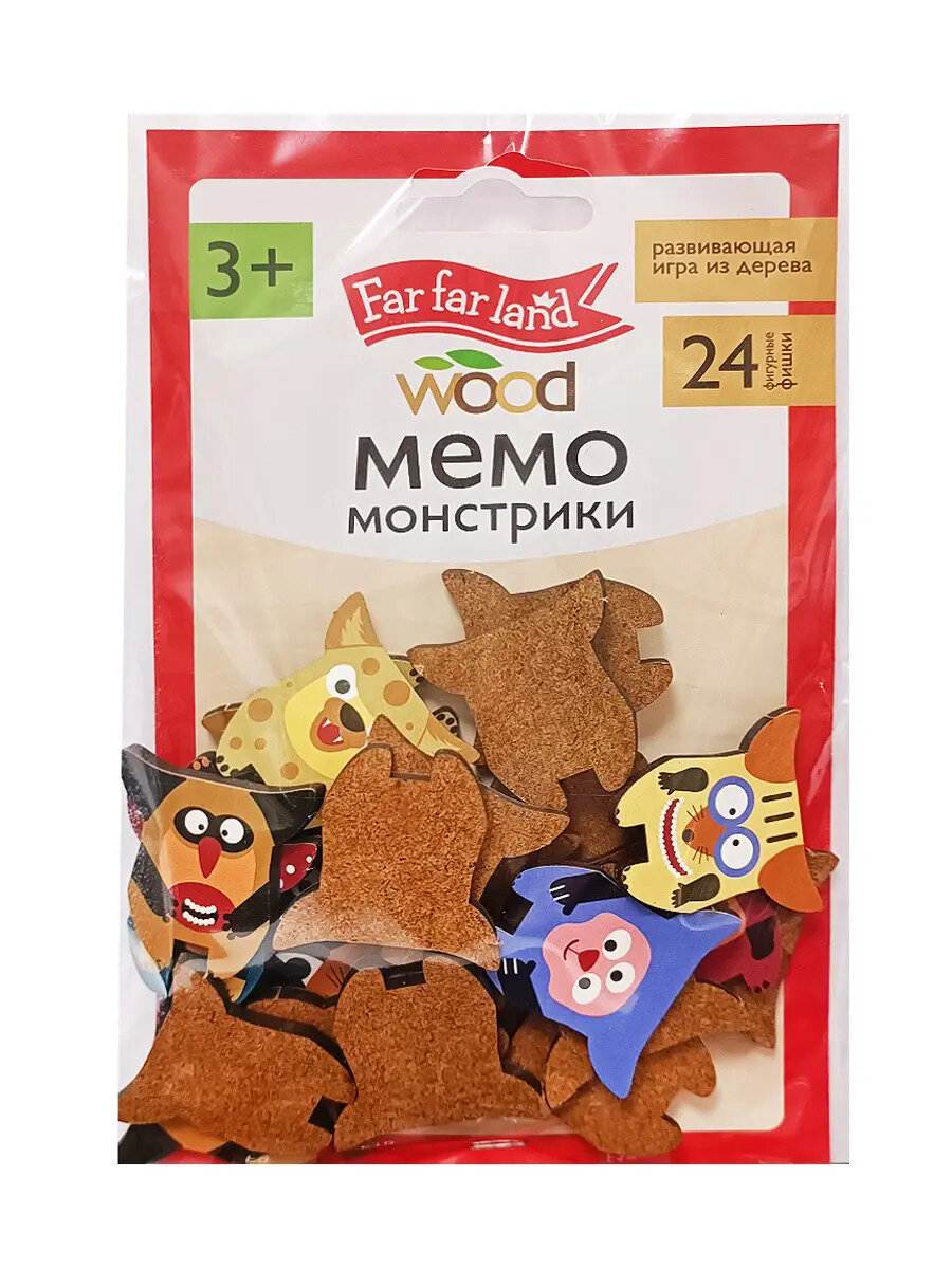 Настольная игра Десятое королевство мемо Монстрики Far far land wood 24 фишки 05190ДК