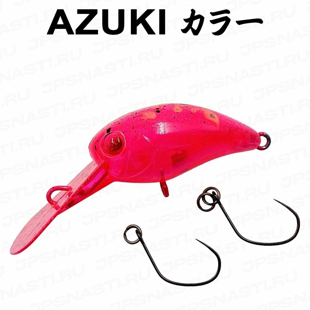 Японский воблер на форель Timon KIBI Pani MR, 2.2 г, #Pink Splash Glow (Azuki Oricolor) / Форелевые приманки