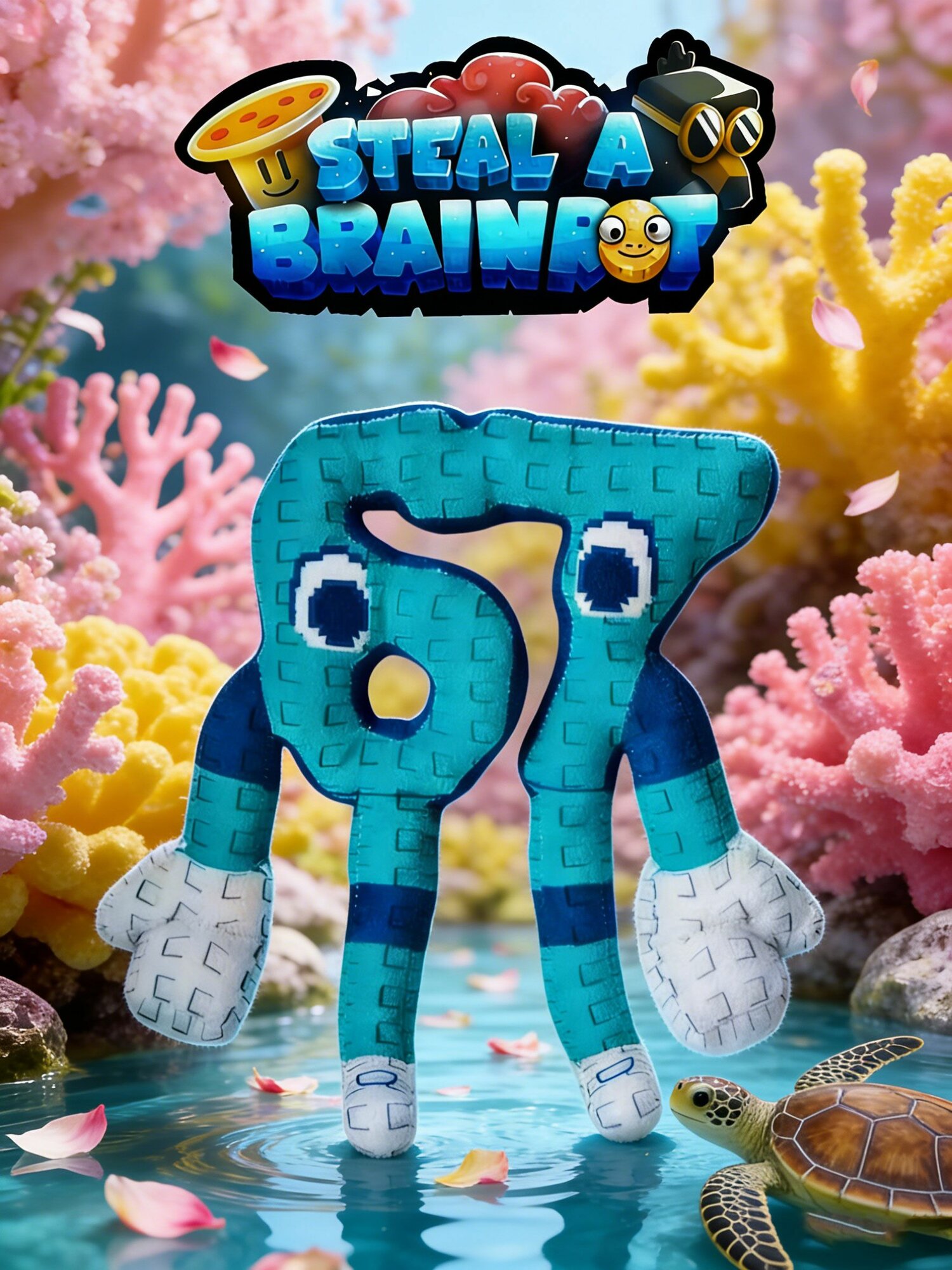 Мягкая игрушка Roblox (Роблокс) Los 67, Steal a Brainrot