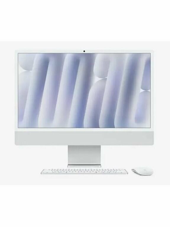 Моноблок Apple iMac 24 M4 10/10/24/512GB, цвет Silver, (серебристый) MCR24