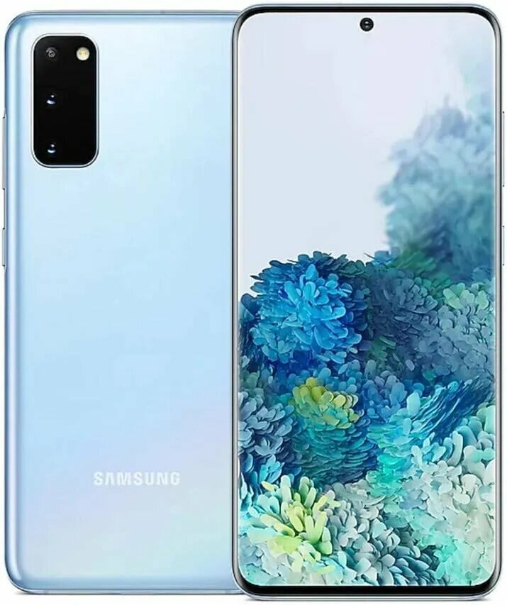 Восстановленный Samsung Смартфон Samsung Galaxy S20+ Global 8/256 ГБ, голубой