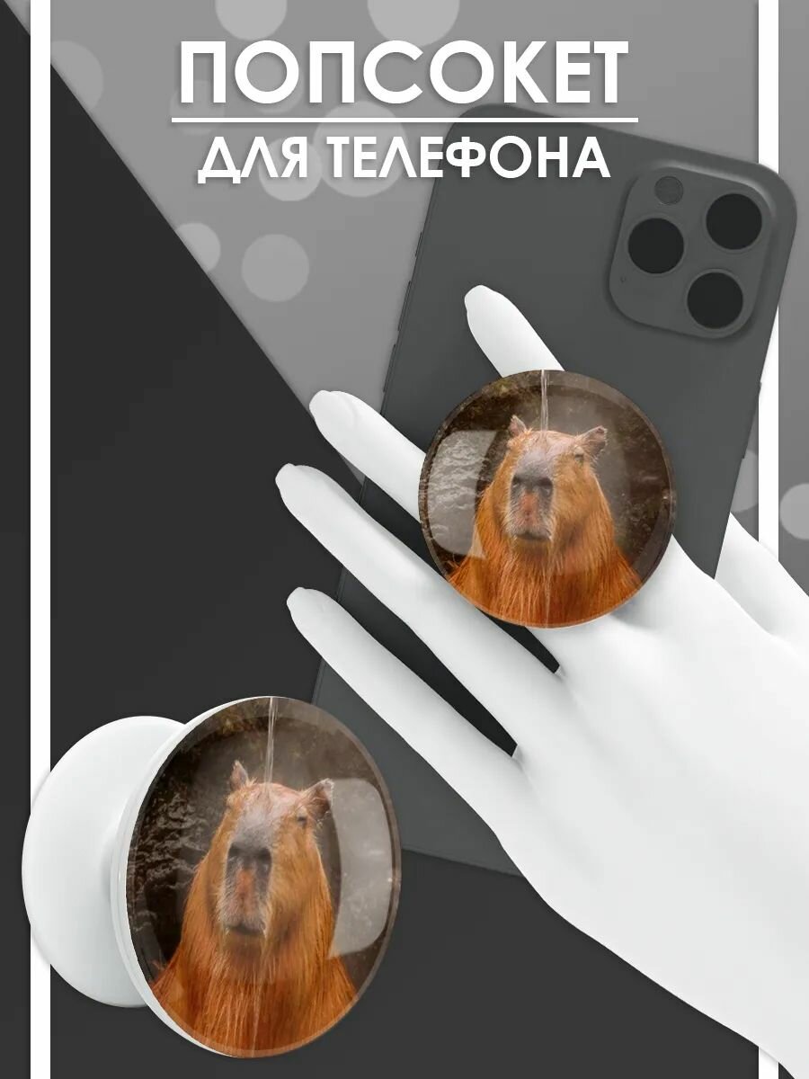 Попсокет Капибара, держатель для телефона