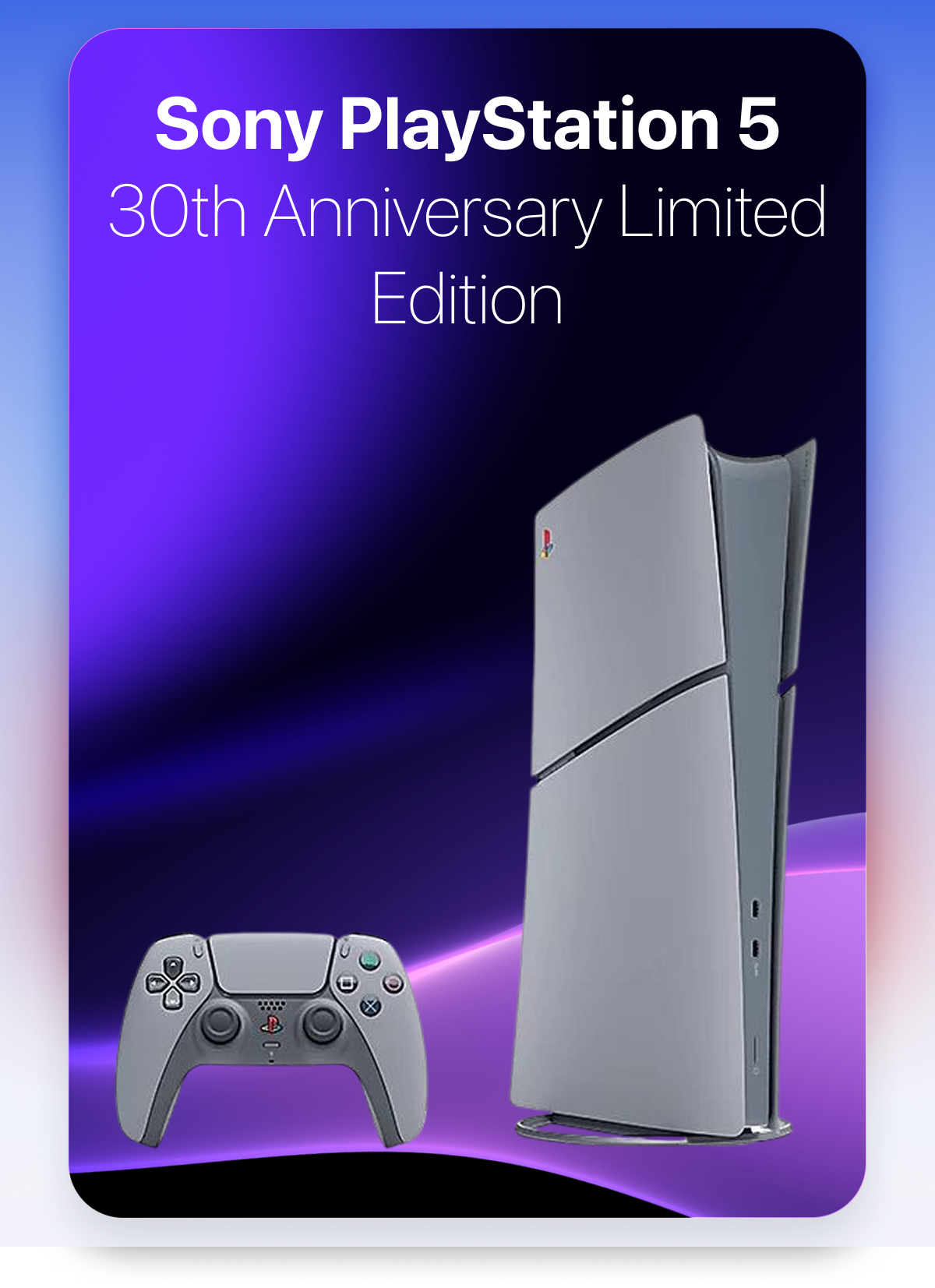Игровая приставка Sony Playstation 5 Slim Digital Edition 1 TB (30th Anniversary Limited Edition)