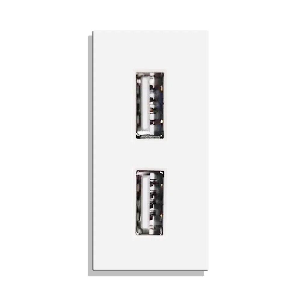 USB розетка настенная Bingoelec, серая