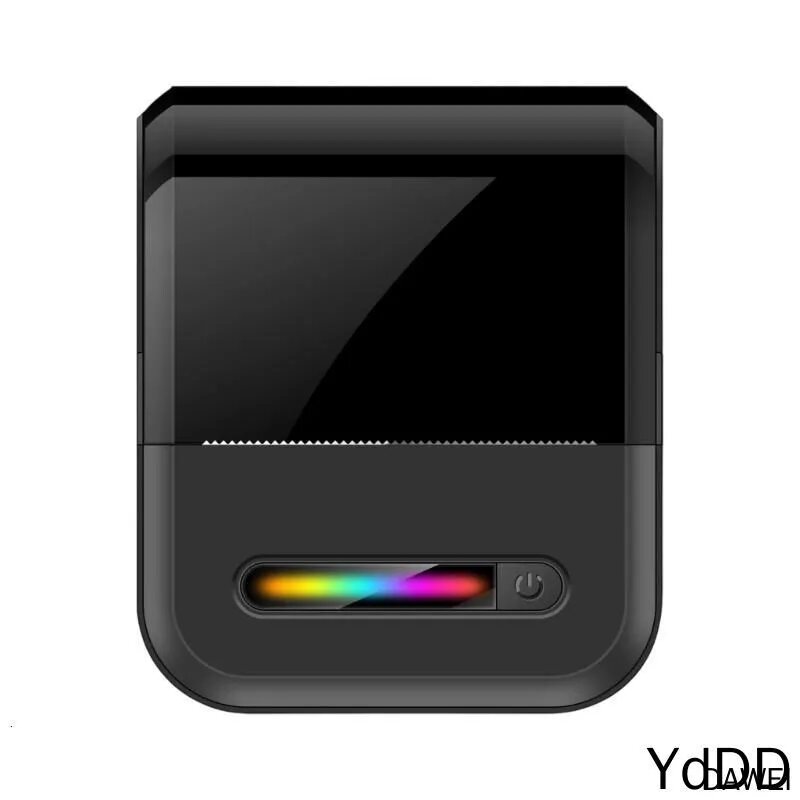 Принтер для наклеек/этикеток черный, с Bluetooth, для печати этикеток.