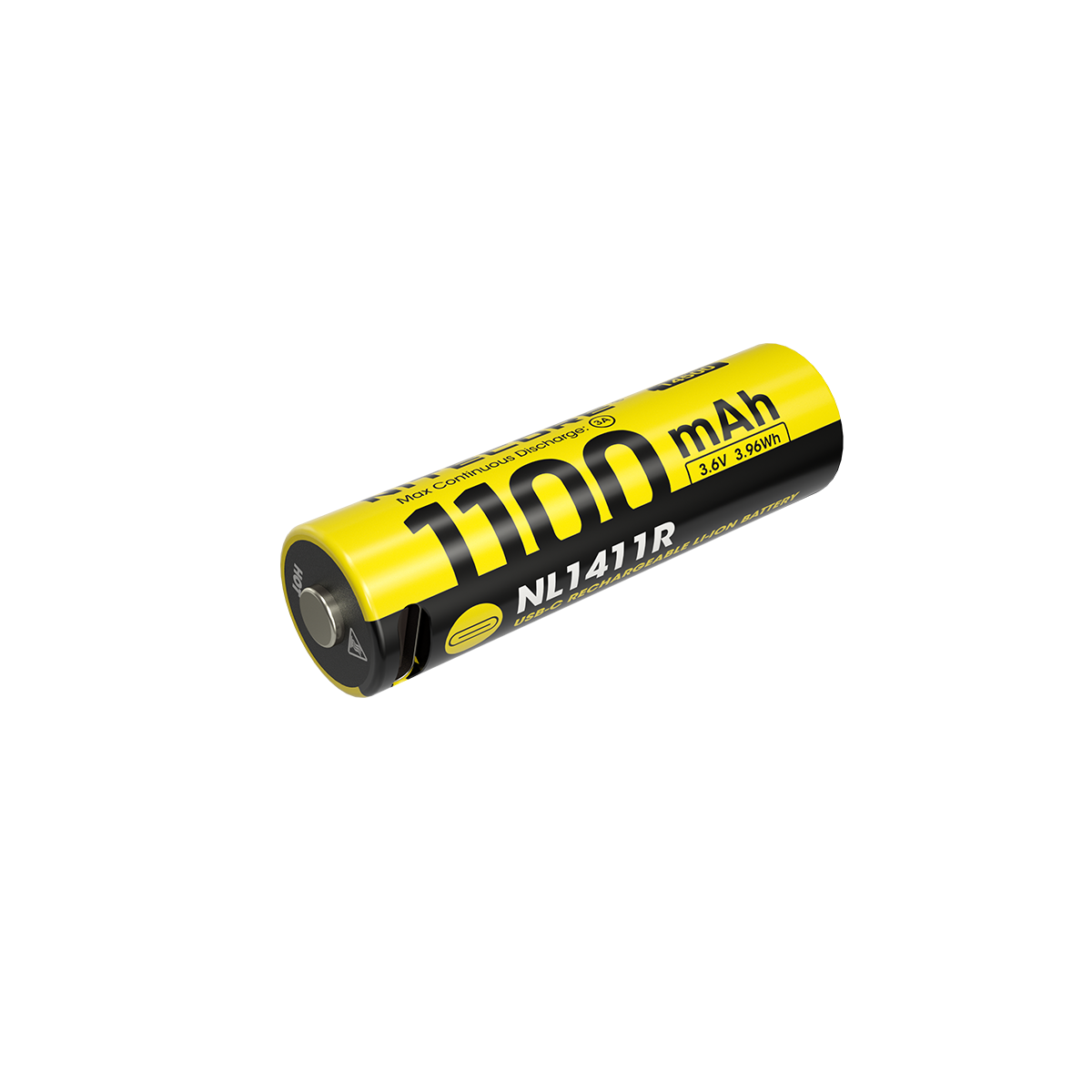 Аккумулятор с защитой NITECORE NL1411R 14500 1100мАч 3,6В (3,96 Втч/3A) USB-C 2742