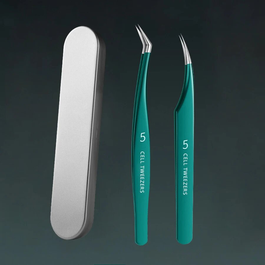Пинцет для наращивания ресниц, 2шт, цвет: 2pcs Set A