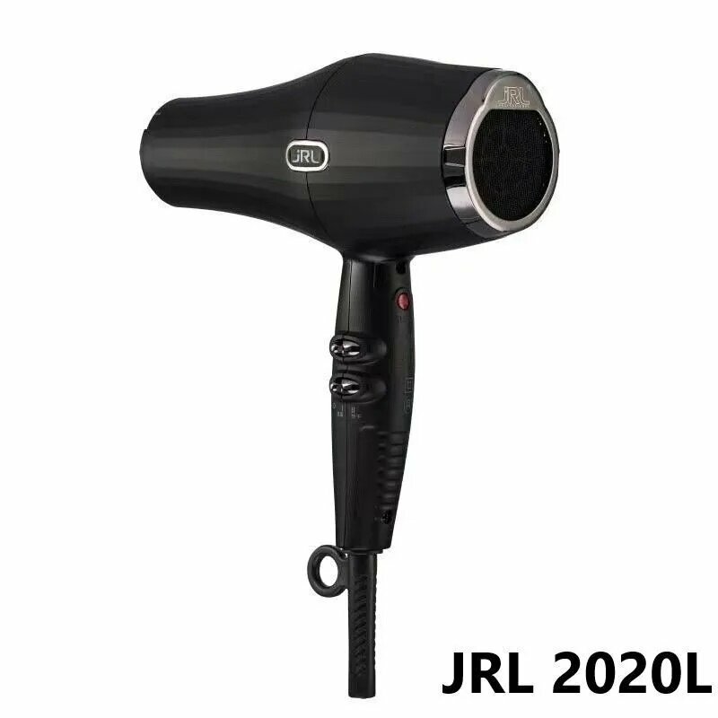 Фен для волос JRL Forte Pro FP 2020L L 2400 Вт, скоростей 20500, кол-во насадок 2, черный