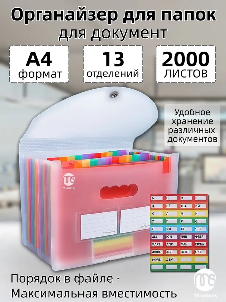 Montions Папка-органайзер A4, 1 шт.