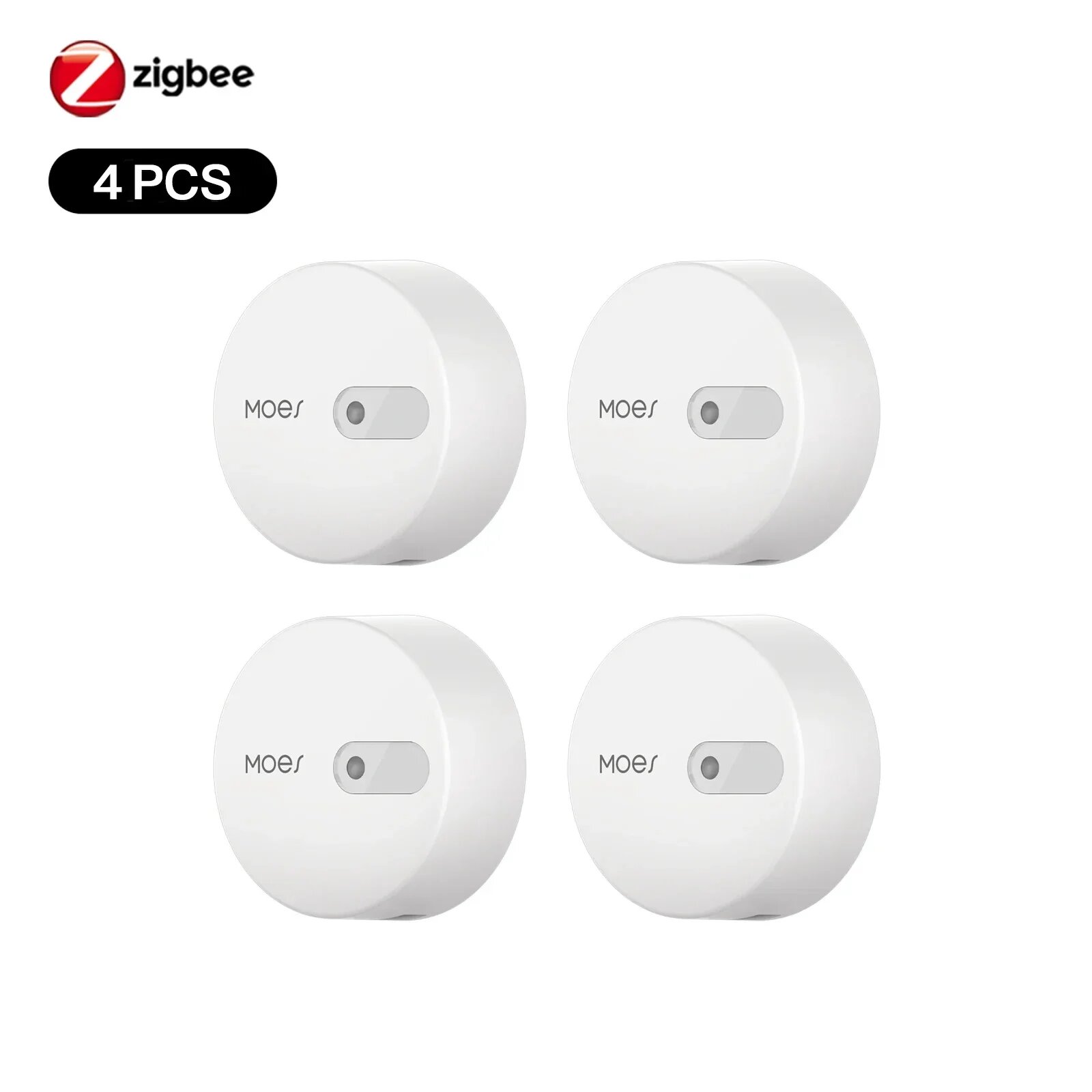 Датчик присутствия человека MOES ZigBee, детектор радарных волн, датчик для домашней безопасности, умный датчик присутствия человека Tuya - 4 штуки