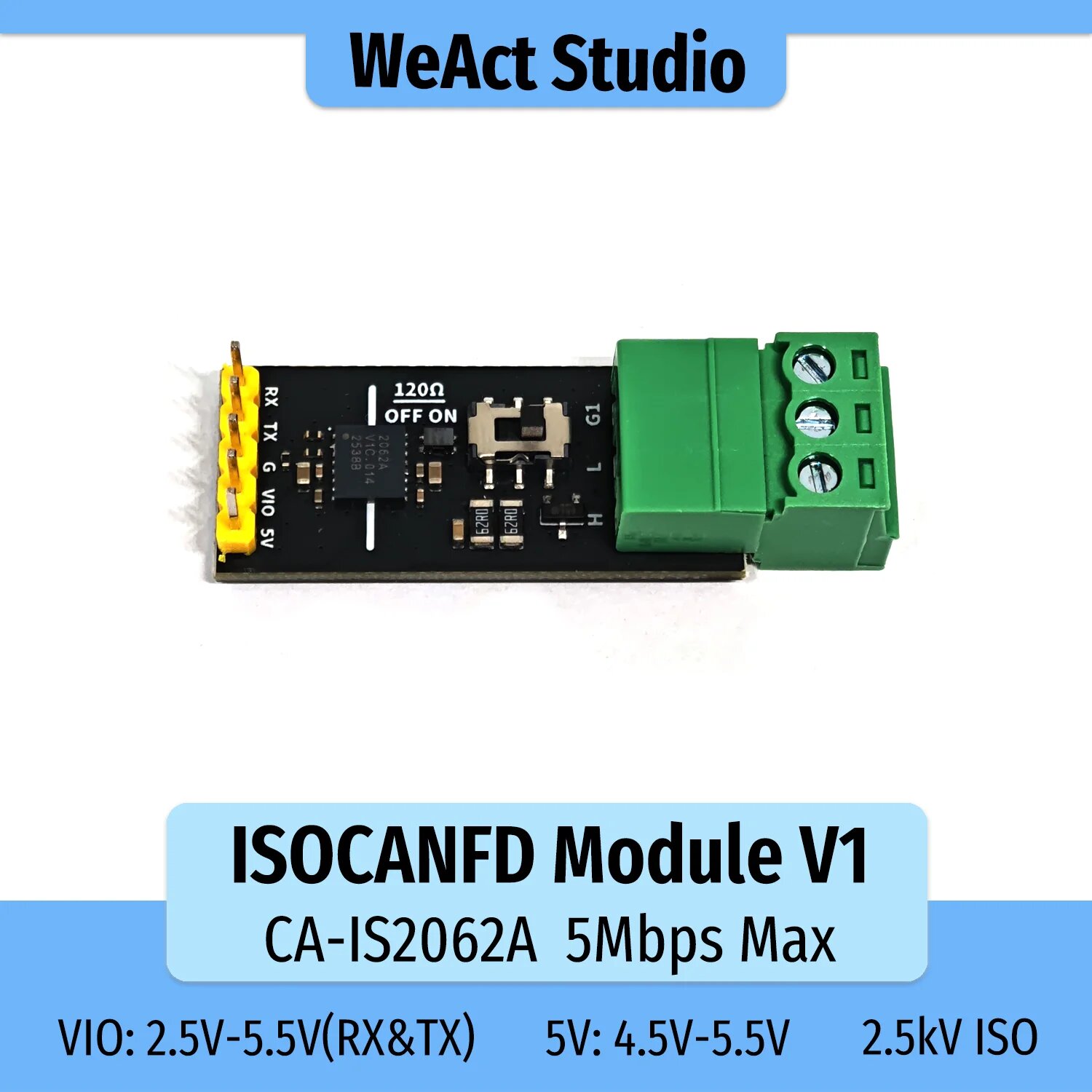 WeAct Studio CA-IS2062A ISO CAN Модуль — фото 1