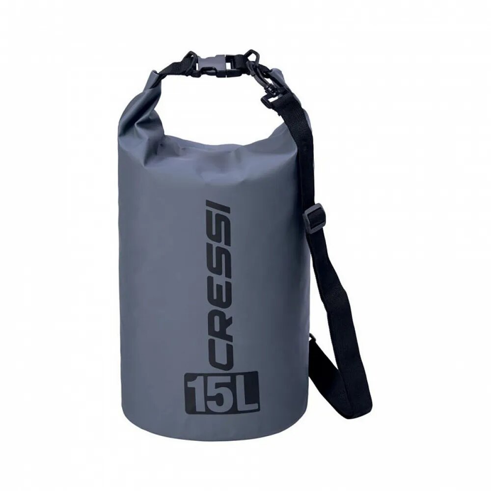 Гермомешок CRESSI с карманом на молнии, DRY BAG, серый, 15 литров