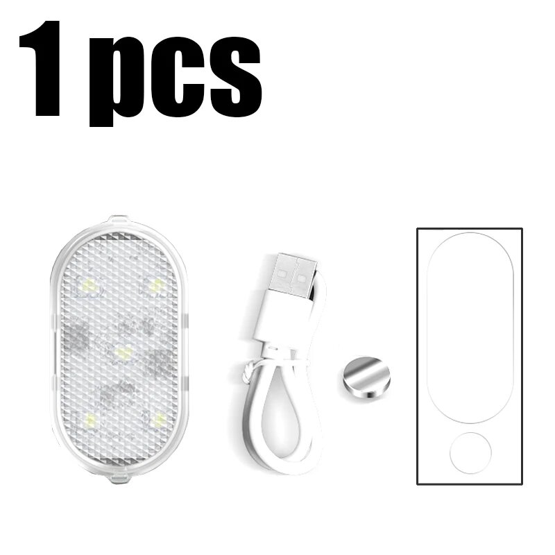 Светодиодный светильник для авто, белый, USB, 1pc