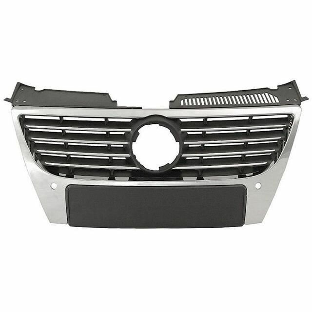 Решетка радиатора Passat B6 2005-2010 под датчики с хромированным молдингом Forward VWPAS05-101 новая, в упаковке