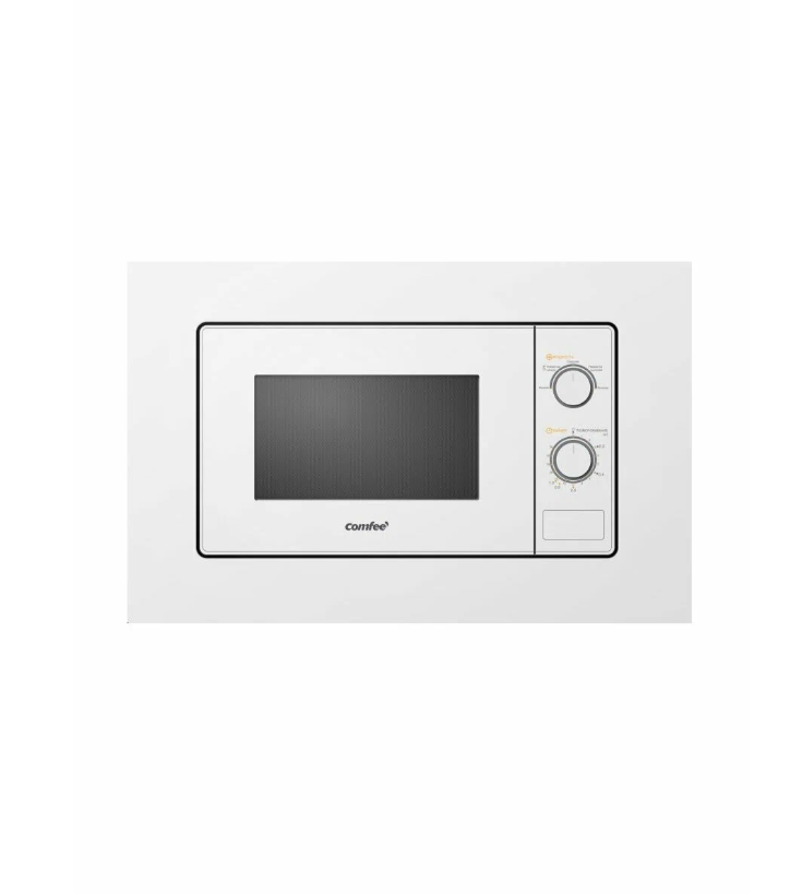 Встраиваемая микроволновая печь Comfee CBM2000W, 700 Вт, 20 л. белая, белое стекло