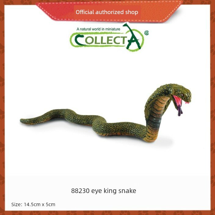 Collecta фигурка Королевской кобры 1:12 масштаб, пластиковая модель для учебных целей