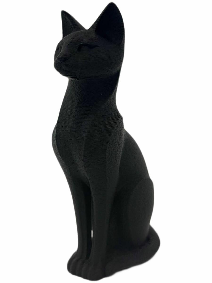 Фигурка кот черный минимализм