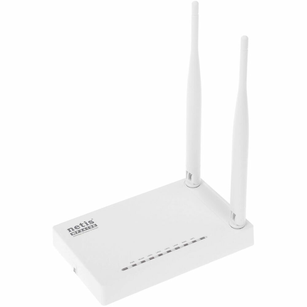 Беспроводной маршрутизатор Netis WF2419E, 802.11b/g/n, 300Мбит/с, 2.4ГГц, 4xLAN, 1xWAN