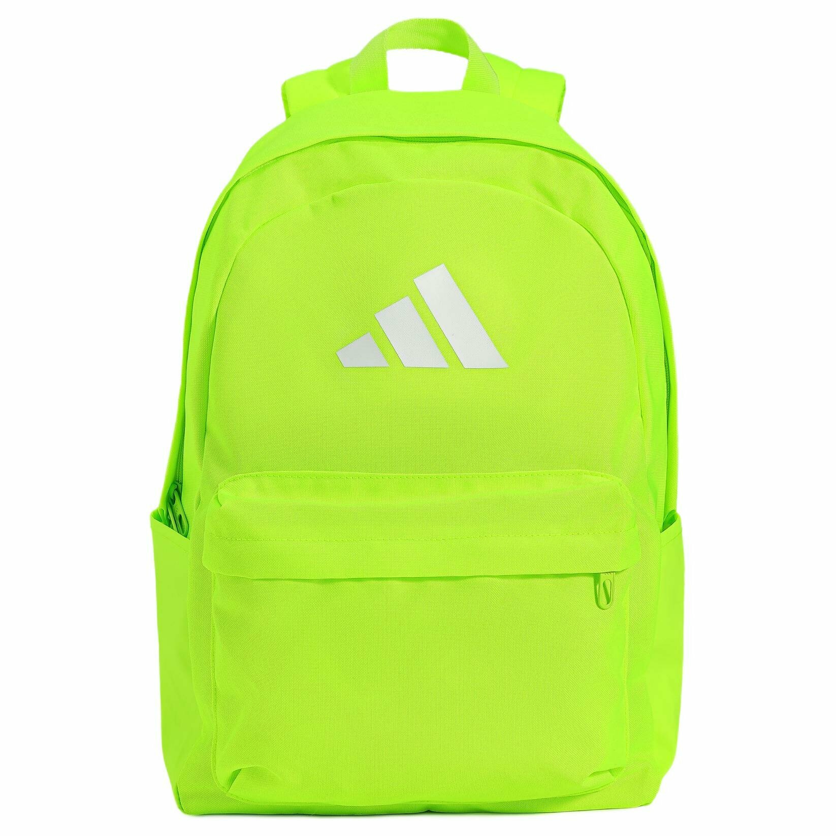Сумка adidas, фактура тиснение, зеленый,