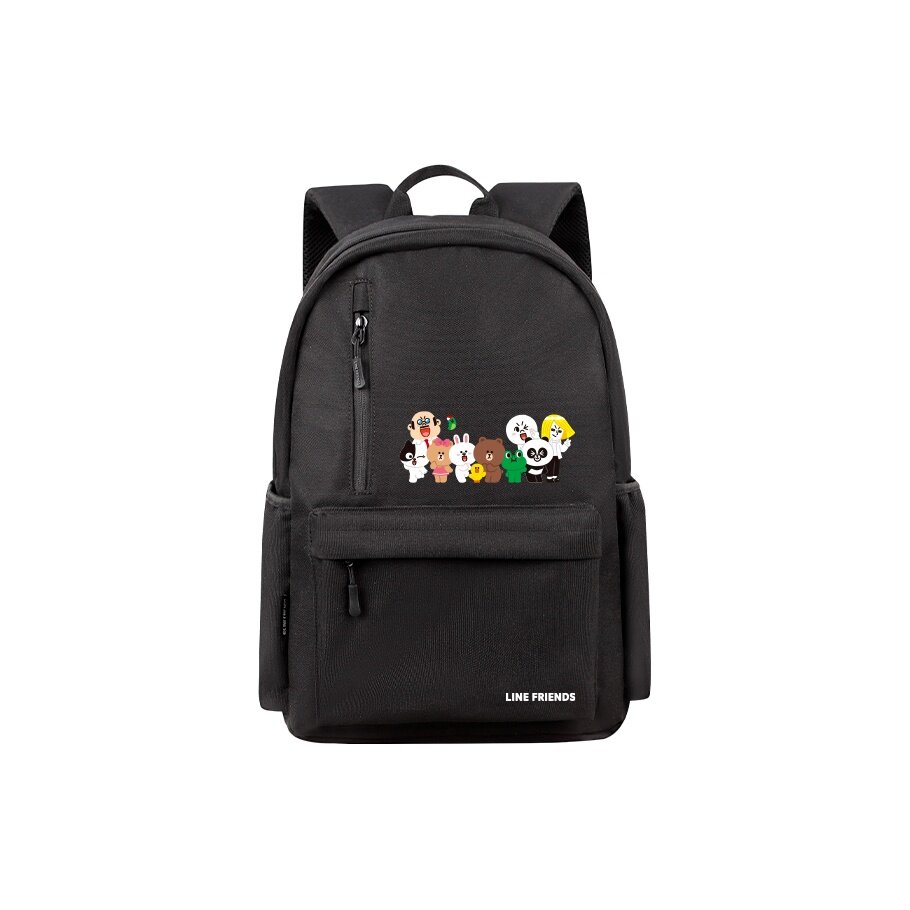 Сумка Line Friends, фактура тиснение, черный — фото 1