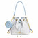 Сумка Miffy, фактура тиснение, экрю