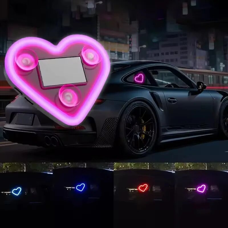 Светодиодная лампа в форме сердца Pink Light