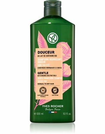 Шампунь для волос Yves Rocher Douceur с органическим каштановым молочком, 300 мл