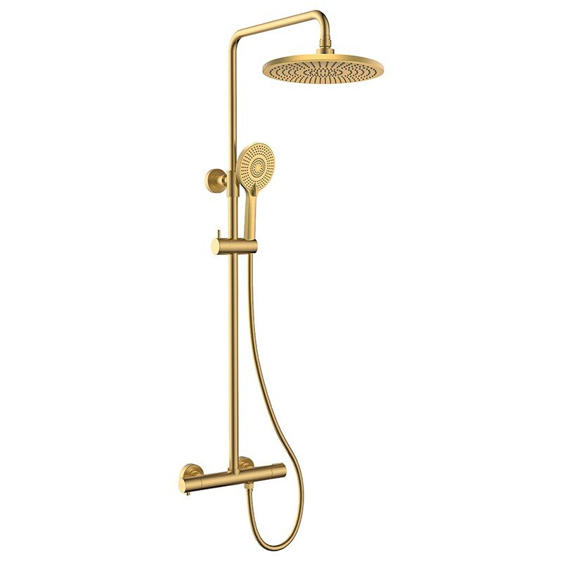 Душевая стойка Kaiser Serio 05577-3 шлифованное золото