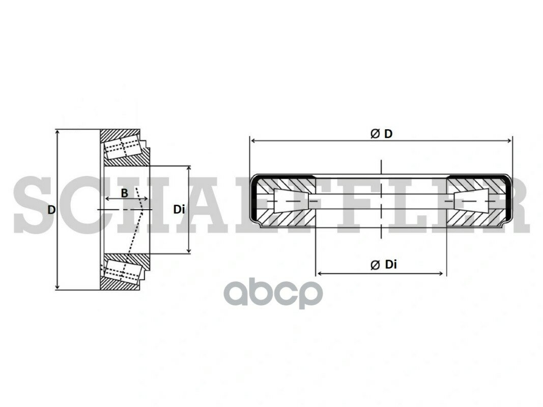 Подшипник КПП [22 x 45 x 16,5] игольчатый VW T5/T6 03-18 Ina арт. 712157310