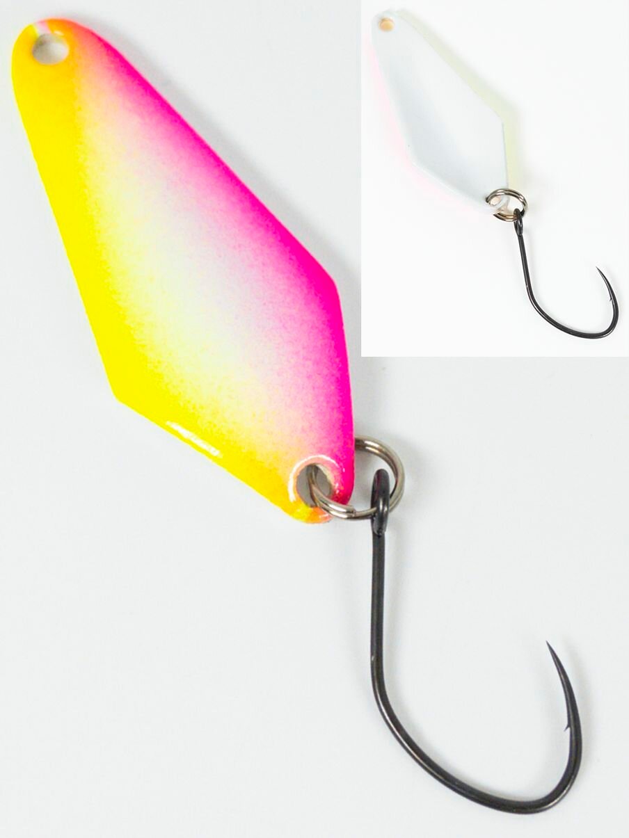 Блесна колебалка Зябликов Ромбик 3.2cм. 2.8гр fluo