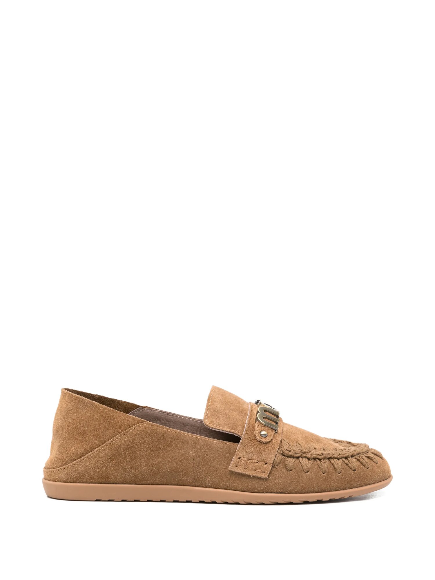 Лоферы Logo-plaque whipstitch-trim loafers